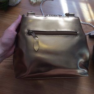 Warren Reed | Bags | Gold Vintage Handbag Braided Metallic Purse Bronze ...